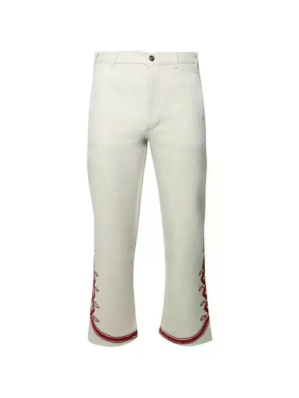 BAZISZT Baya Embroidered Straight-leg Trousers