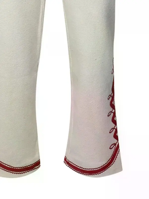 BAZISZT Baya Embroidered Straight-leg Trousers