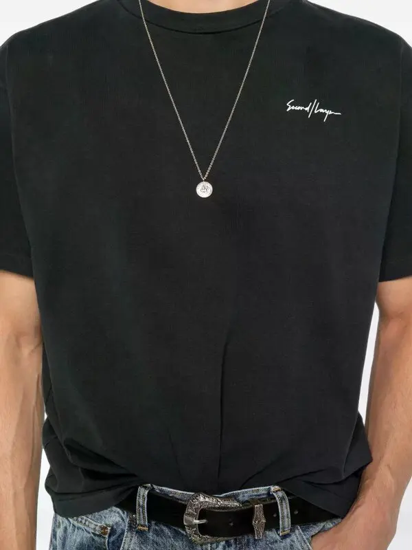 SECOND / LAYER Logo-print Graphic-print T-shirt