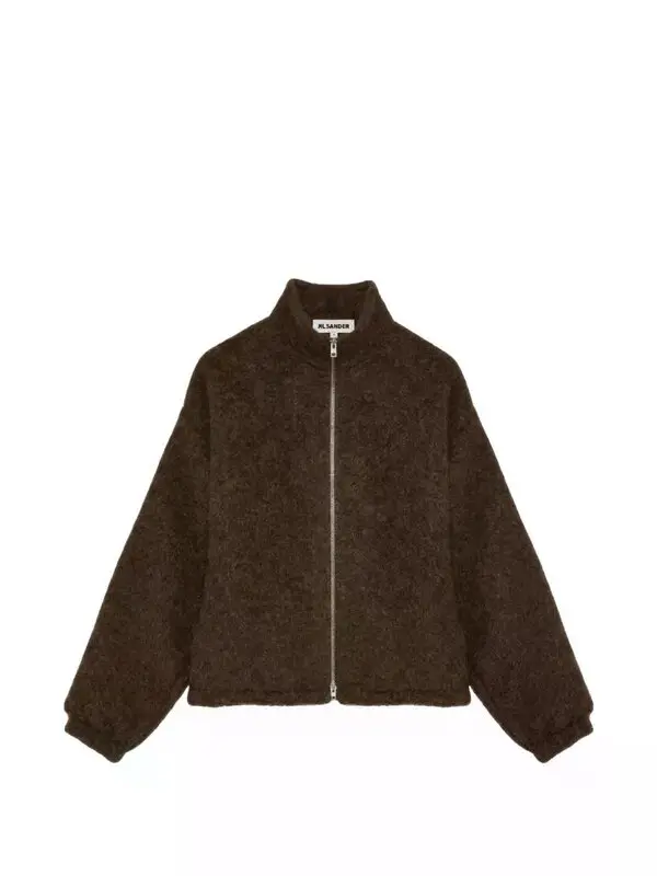 JIL SANDER Zip-up Fleece Jacket - Brown