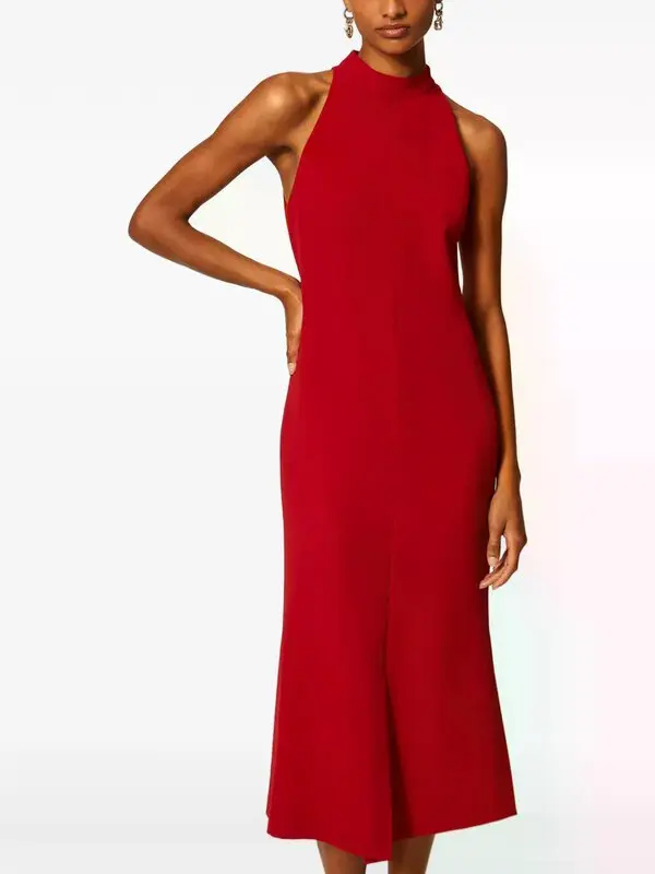 TWINSET Long Crêpe Halter Neck Dress