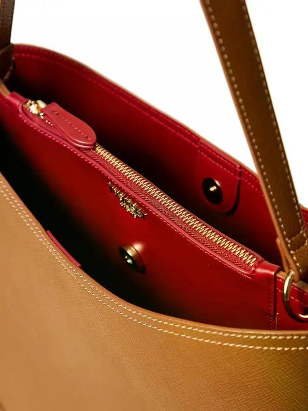 TWINSET Saffiano-effect Panelled Bucket Bag