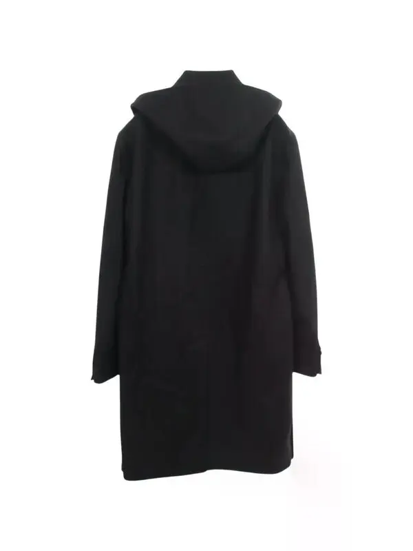 Valentino Garavani 2010s Hooded Single-breasted Coat - Black