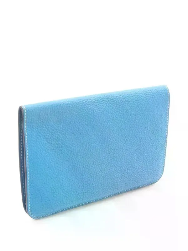Hermès 2007 Gm Dogon Duo Wallet - Blue
