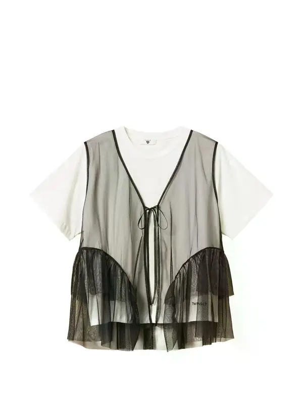 TWINSET Tulle Layered T-shirt