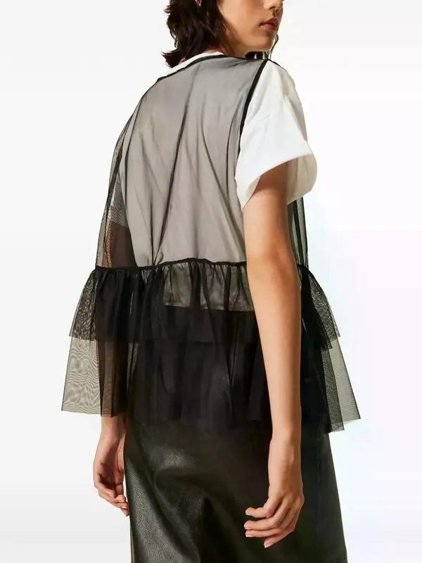 TWINSET Tulle Layered T-shirt