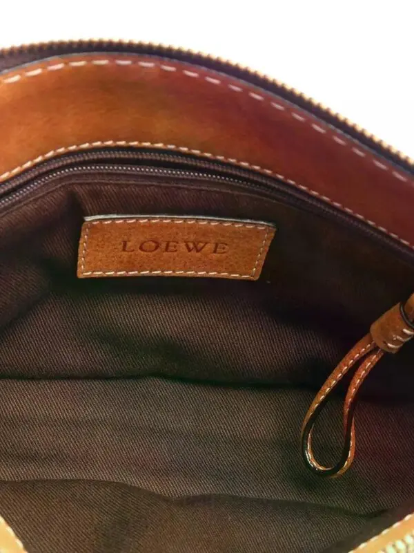 Loewe Leather Shoulder Bag With Chain Strap