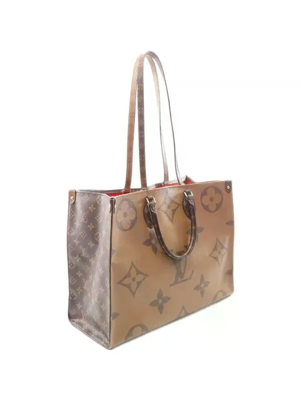 LOUIS VUITTON 2019 Large Onthego Gm Monogram Two-way Handbag - Brown