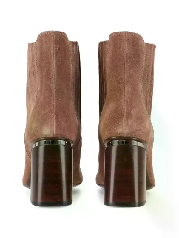TOD'S Pointed-toe Ankle Boots With Block Heel