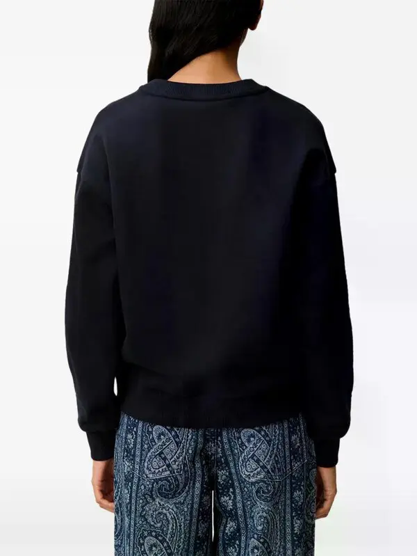Claudie Pierlot Organic Cotton Embroidered Sweatshirt