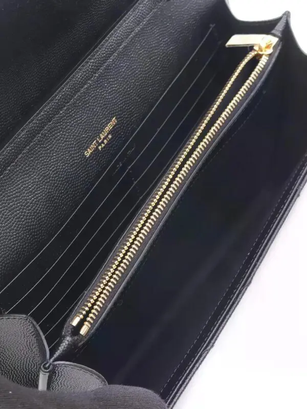 Saint Laurent 2020s Cassandre Chevron-quilted Clutch Bag