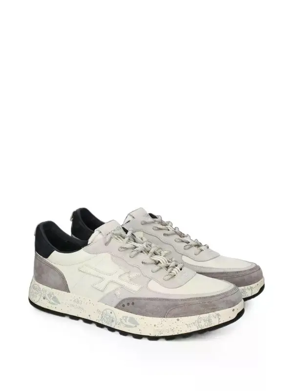 Premiata Nous Logo-patch Panelled Sneakers