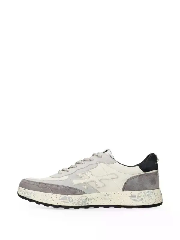 Premiata Nous Logo-patch Panelled Sneakers