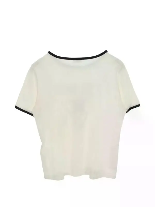 Celine Triomphe Cotton T-shirt - White