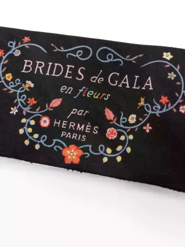 Hermès 2010s Brides De Gala En Fleurs Silk Scarf