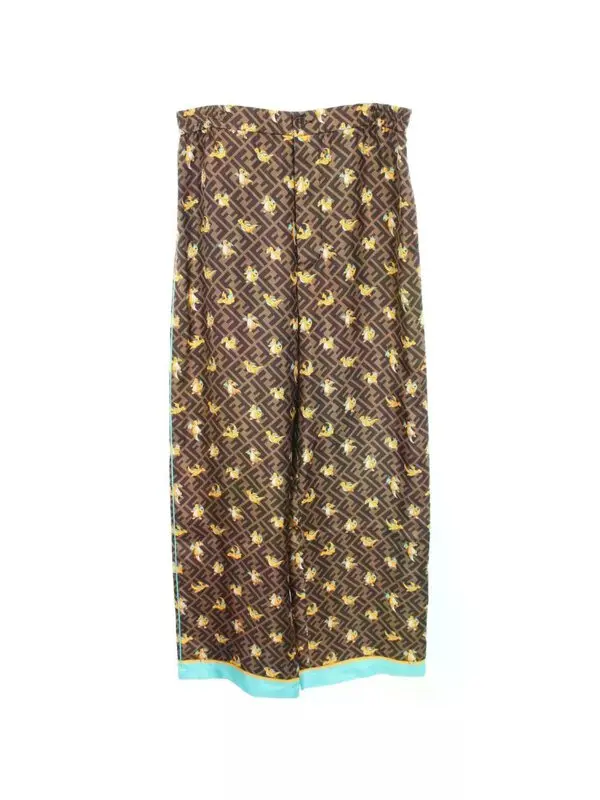 Fendi X Fragment & Pokémon Dragonite Zucca Monogram Trousers - Brown