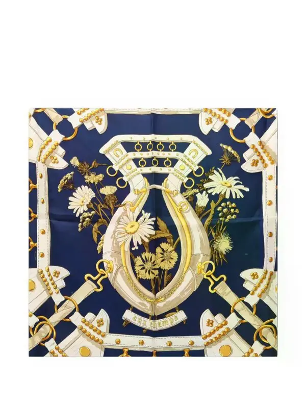 Hermès 2000s 90 Carré Aux Champs Scarf