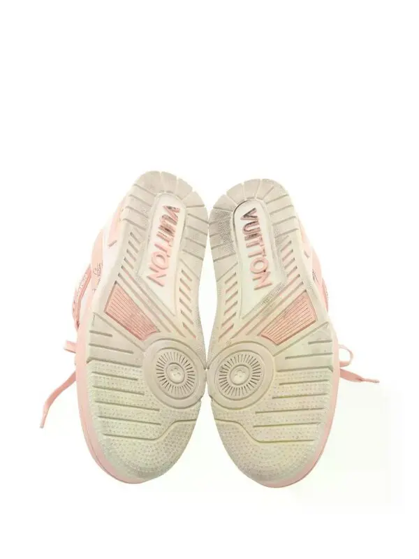 LOUIS VUITTON Paneled Leather Sneakers - Pink