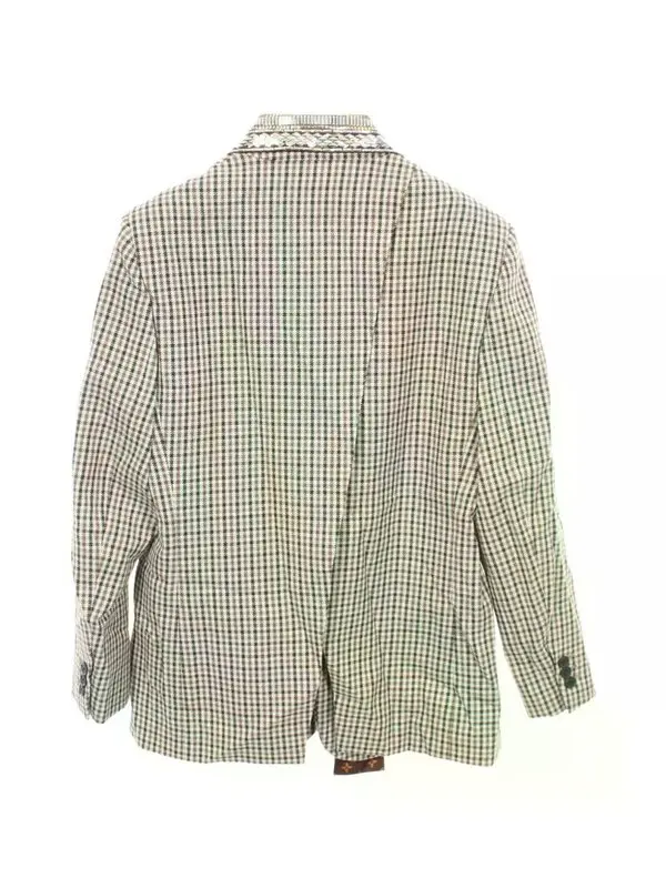 LOUIS VUITTON Checked Embellished Blazer