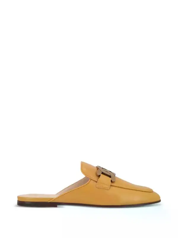 TOD'S Kate Leather Mules - Yellow