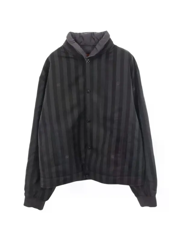 LOUIS VUITTON 2010s Reversible Striped Bomber Jacket