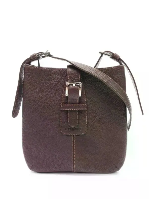 Loewe Buckle-strap Cross Body Bag - Brown