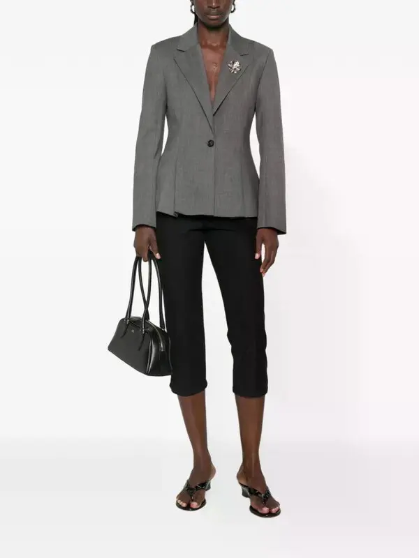 Maje Single-breasted Peplum Blazer