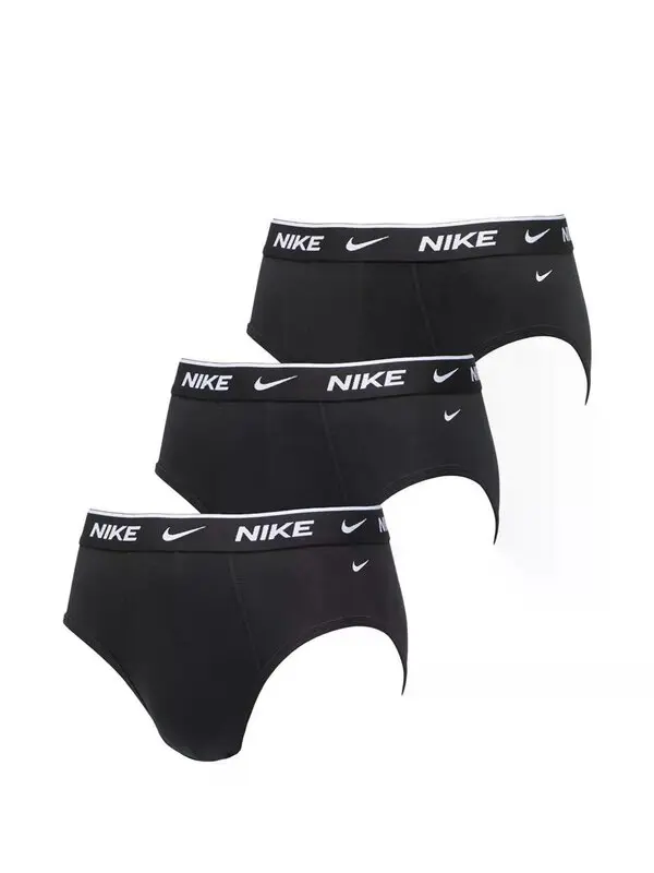 Nike Essential Logo-waistband Briefs - Black