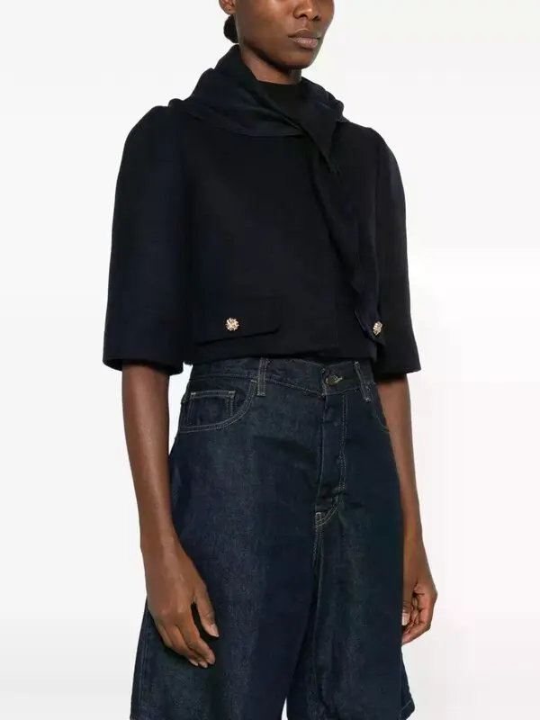 Maje Cropped Short-sleeve Blazer