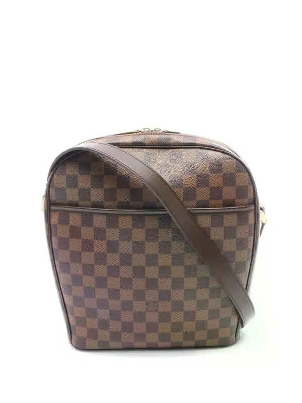 LOUIS VUITTON 2002 Gm Ipanema Damier Ebene Shoulder Bag - Brown