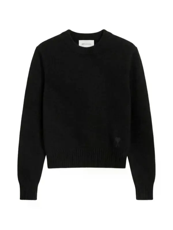 AMI Paris De Coeur Jumper - Black