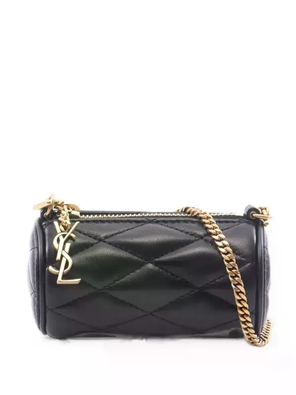 Saint Laurent 2020s Micro Sade Quilted Shoulder Bag - Black