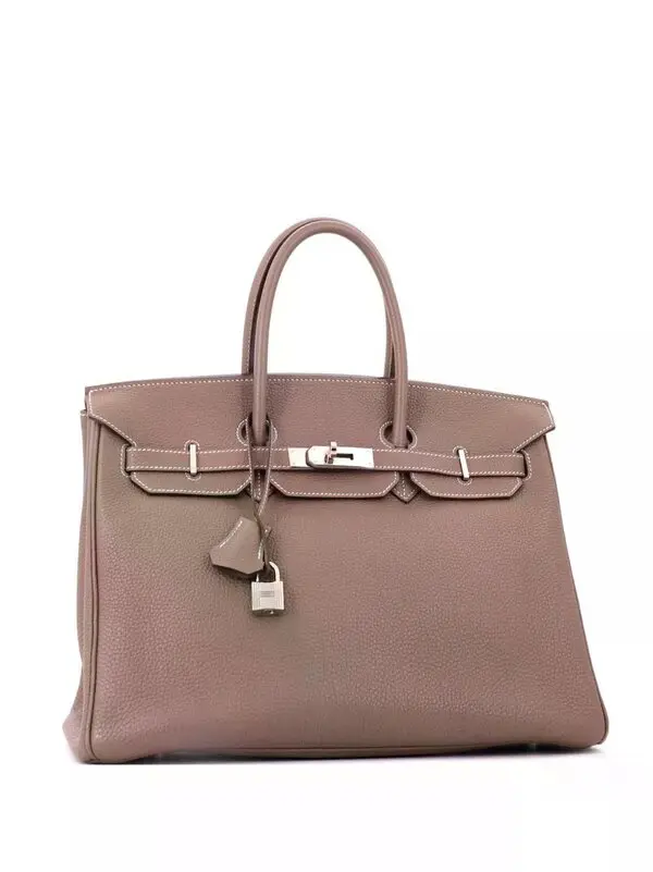 Hermès Birkin 35 Togo Palladium Hardware Tote Bag - Grey