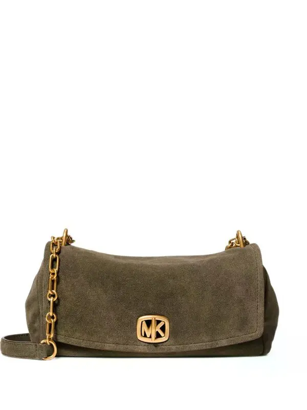 Michael Kors Suede Shoulder Bag - Green
