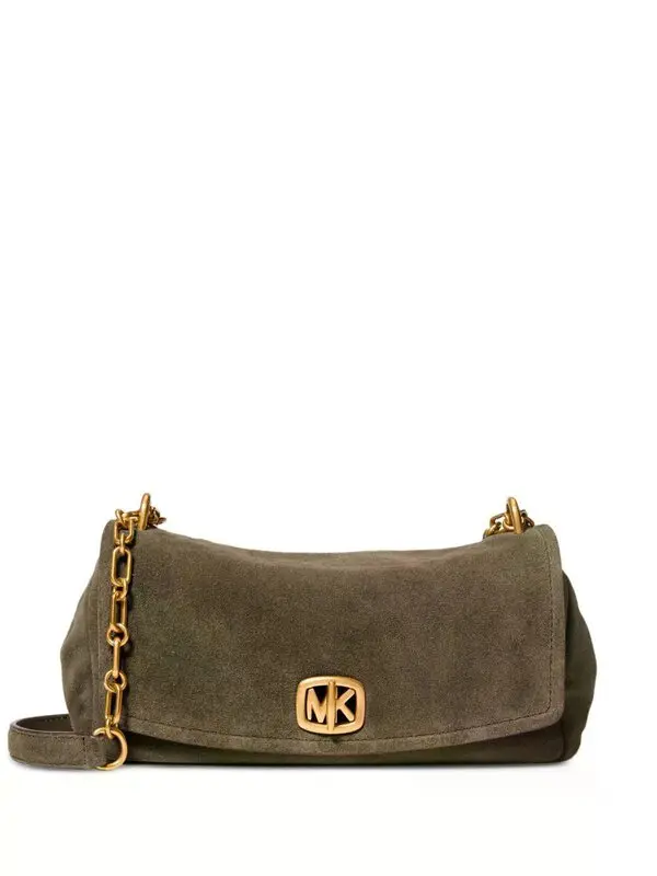 Michael Kors Suede Shoulder Bag - Green
