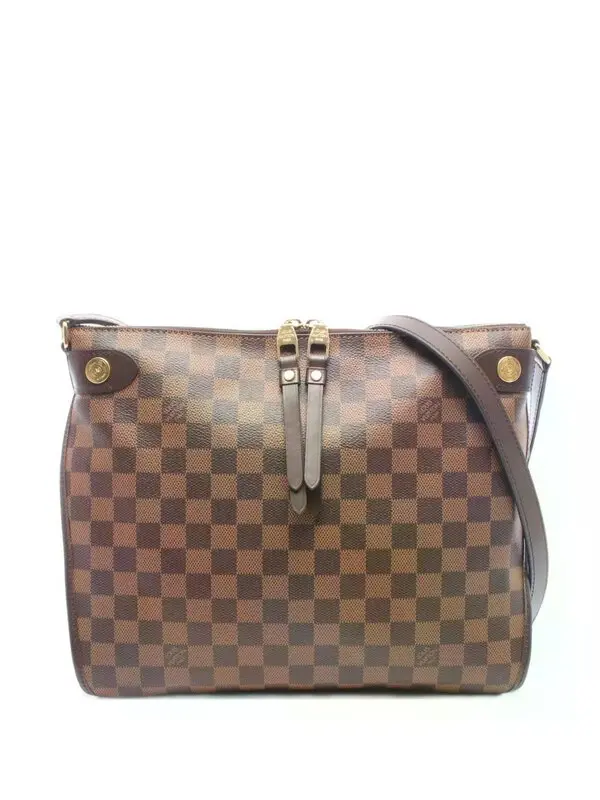 LOUIS VUITTON Damier Ebene Duomo Shoulder Bag - Brown