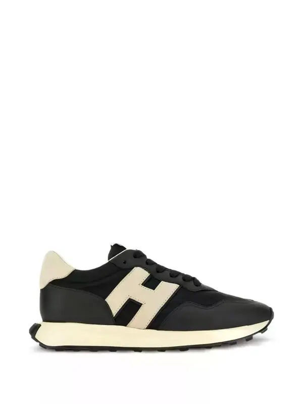 Hogan H601 Leather And Nubuck Sneakers - Black