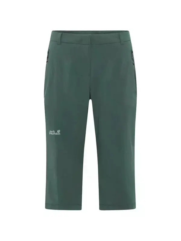 JACK WOLFSKIN Hikeout 3/4 Logo-print Trousers - Green