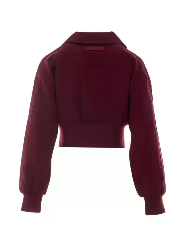 TWINSET Zip-fastening Cropped Sweatshirt With High Neck