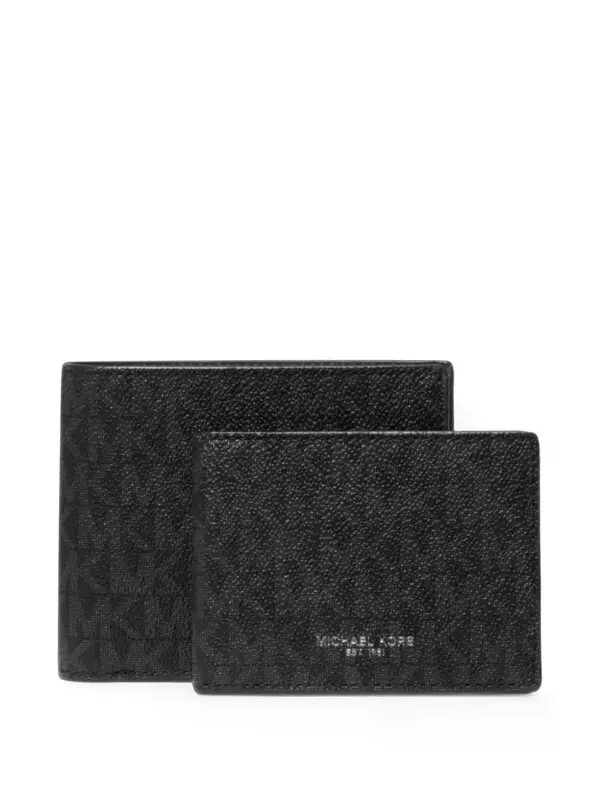 Michael Kors Harrison Logo Billfold Wallet With Passcase
