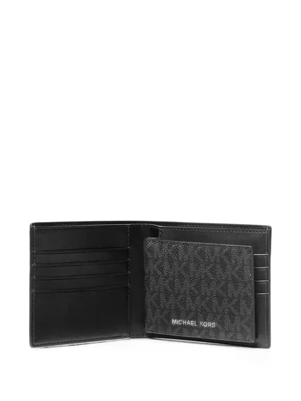 Michael Kors Harrison Logo Billfold Wallet With Passcase