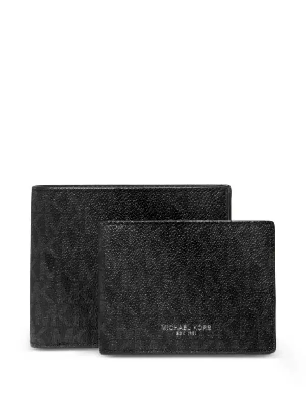 Michael Kors Harrison Logo Billfold Wallet With Passcase