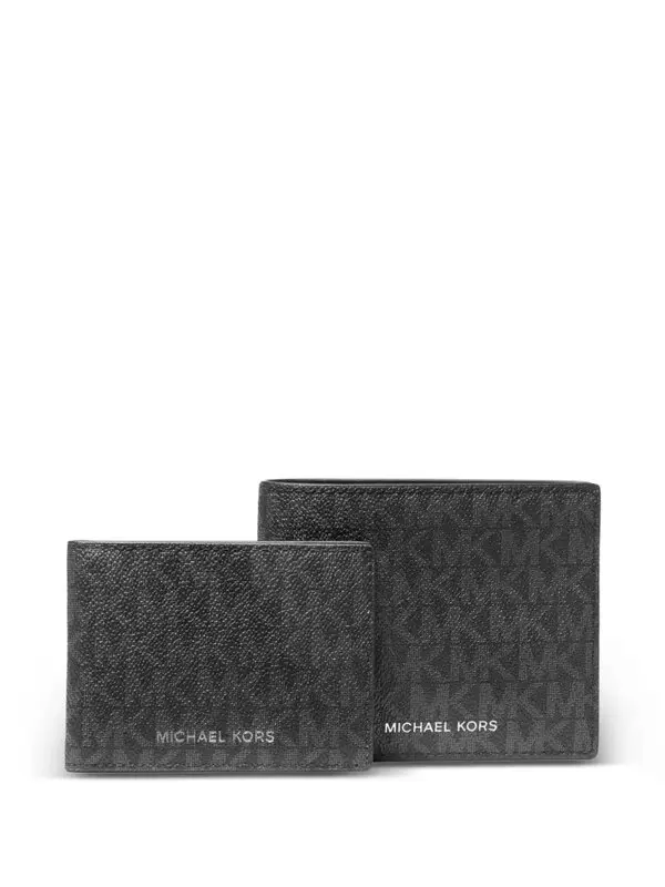 Michael Kors Harrison Logo Billfold Wallet With Passcase