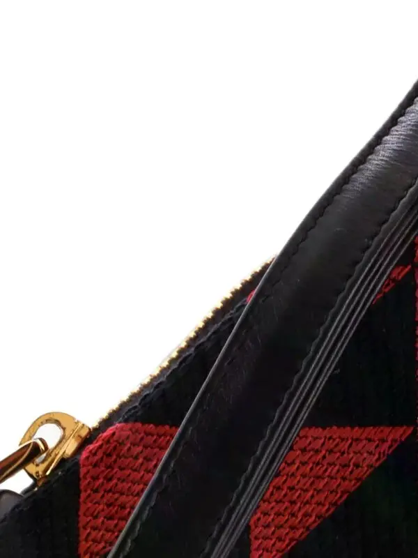 Prada Symbol Triangle Jacquard Mini Shoulder Bag
