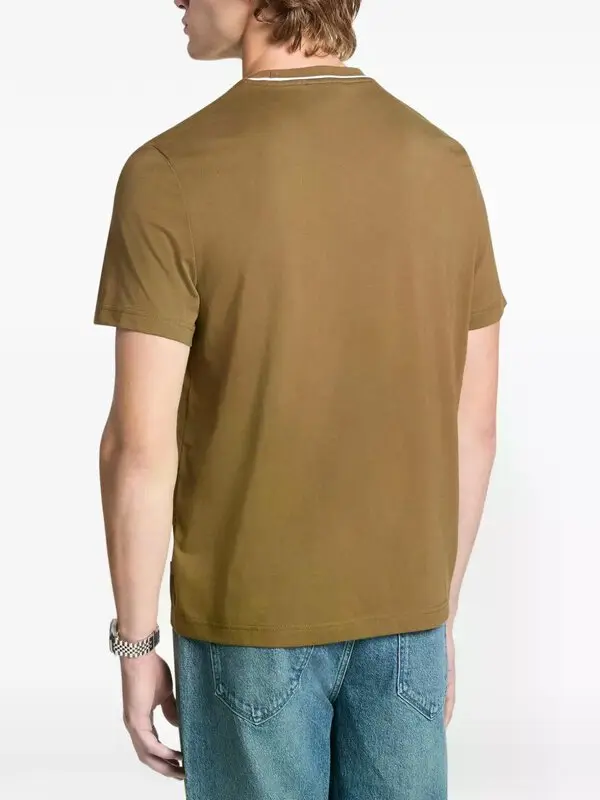 Michael Kors Logo Trim Cotton Jersey T-shirt