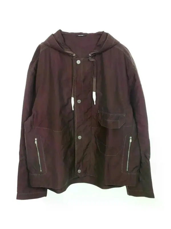 Hermès 2010s Clou De Selle Button Hooded Jacket