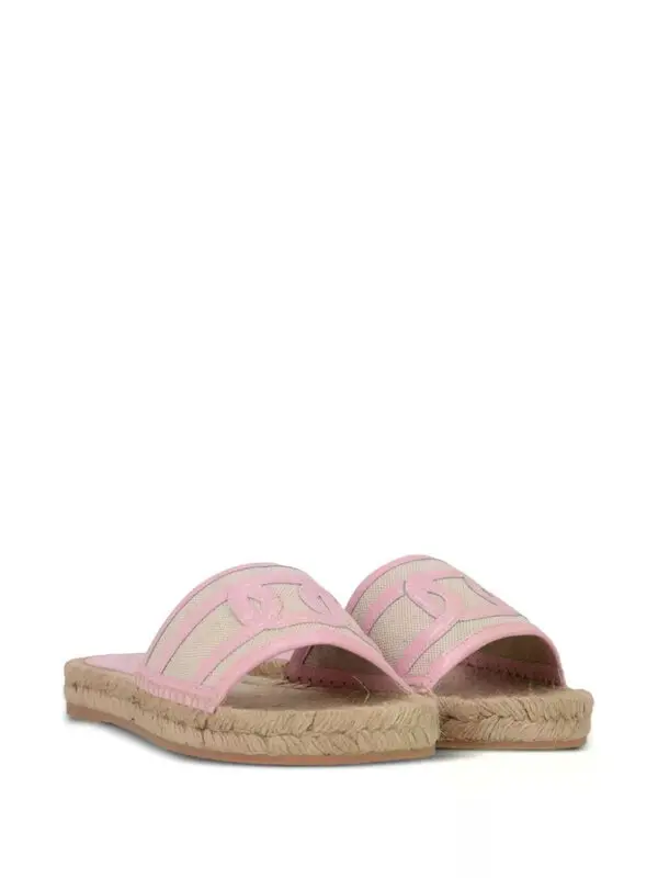 TOD'S Canvas Espadrille Sandals - Pink