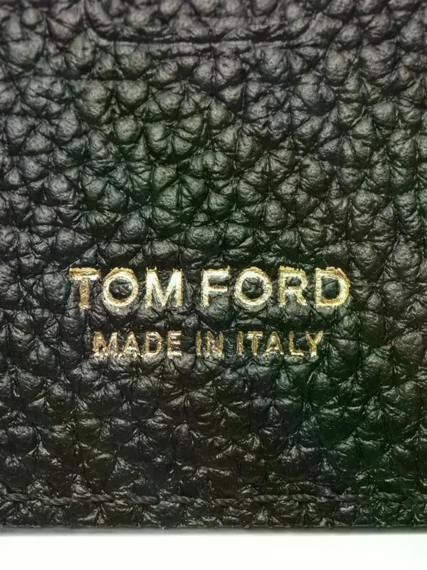 TOM FORD 2020s T-line Leather Card Case