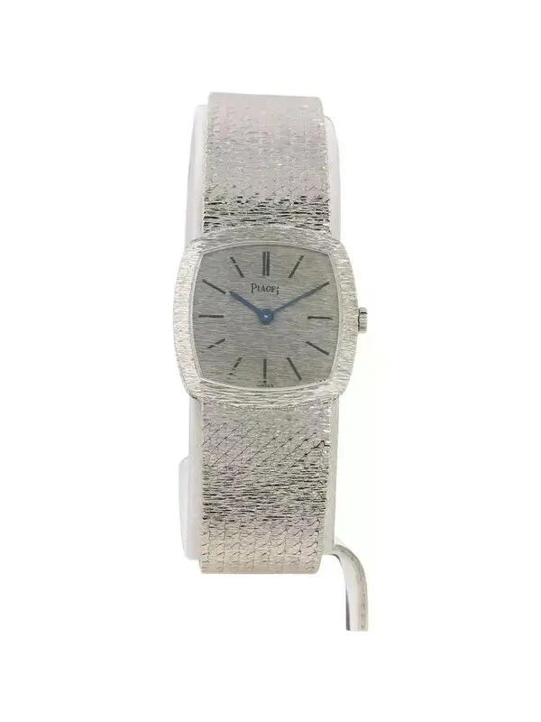 PIAGET 1970s Cushion-shaped White Gold Watch - Silver