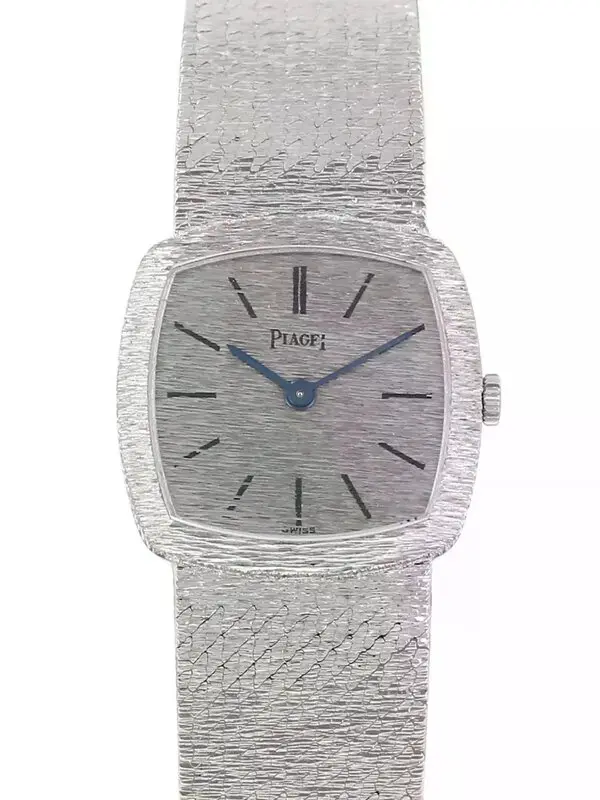 PIAGET 1970s Cushion-shaped White Gold Watch